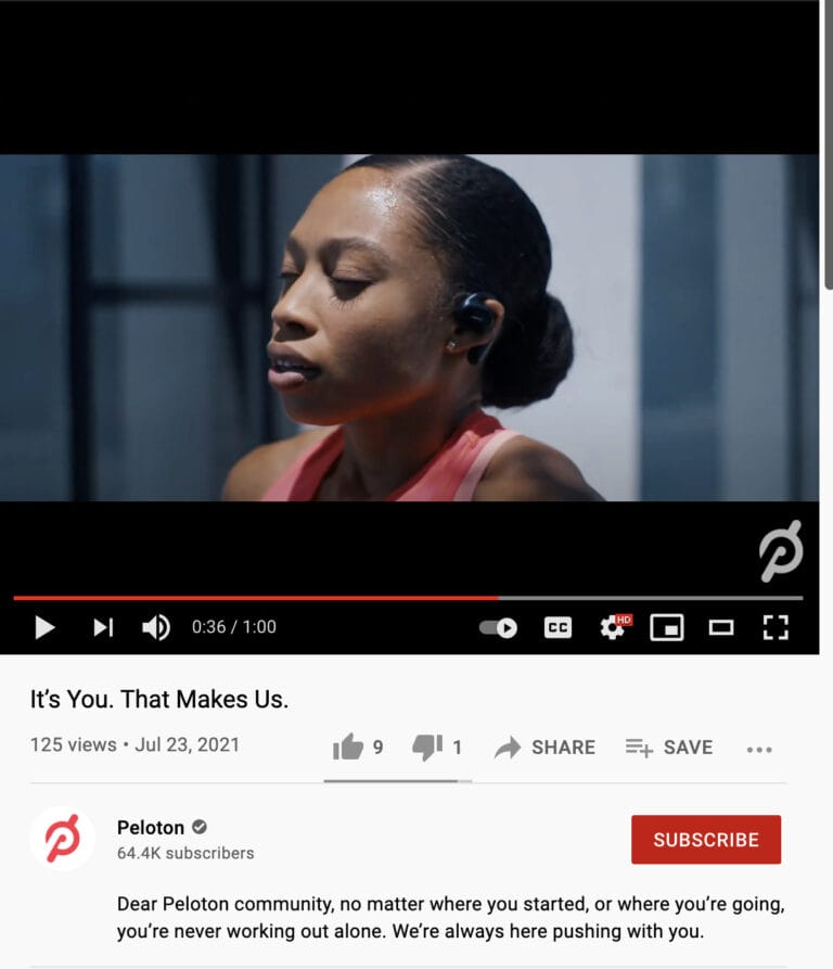 New Peloton Ad Campaign & Commercials Launching Today: "It’s You. That ...