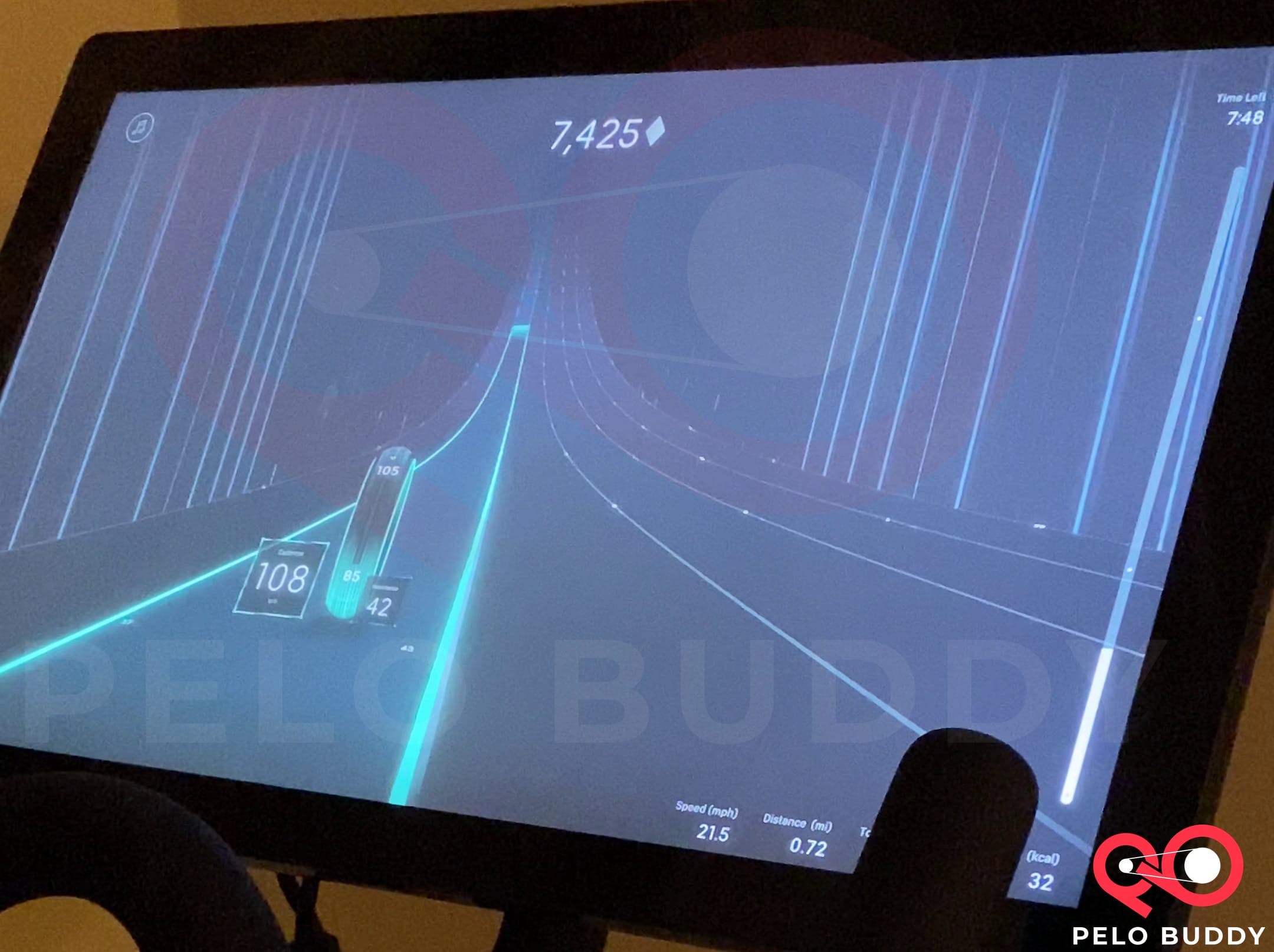 Peloton Lanebreak Beta Testing (The Peloton Bike Video Game) Hands-On ...