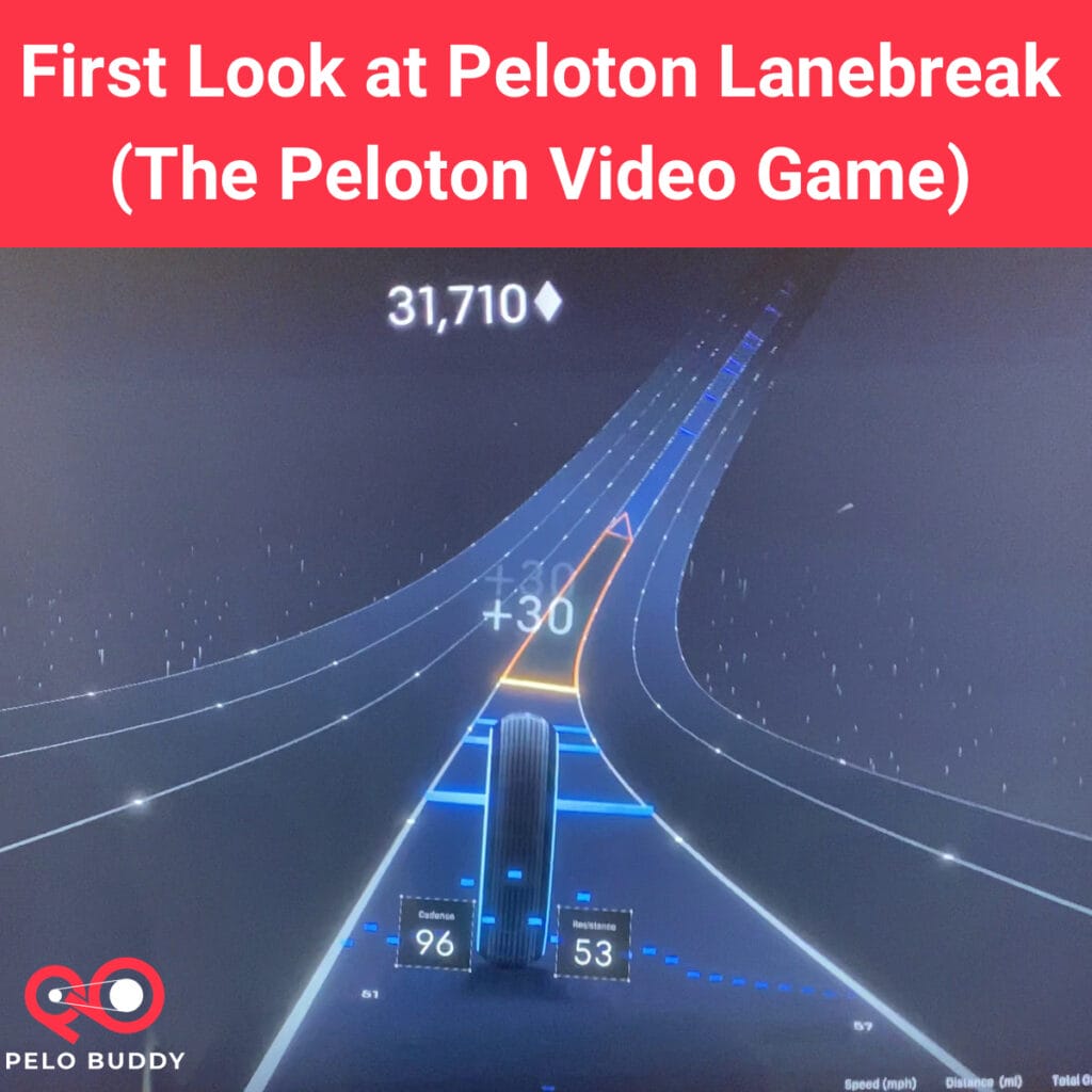 Peloton Lanebreak Beta Testing (The Peloton Bike Video Game) Hands-On ...