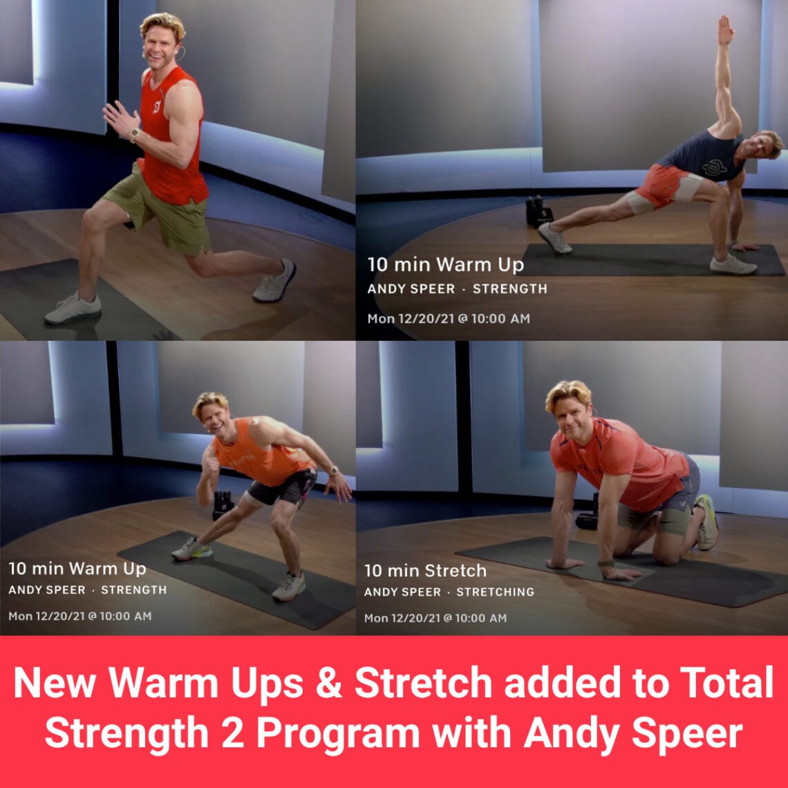 Peloton's Total Strength 2 Program with Andy Speer Updated - New Warm ...