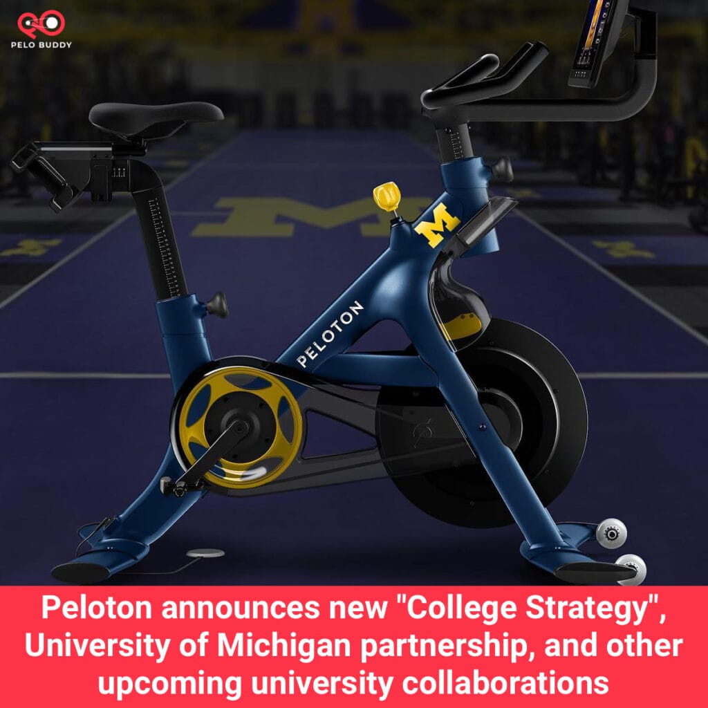 Peloton announces new "College Strategy", University of Michigan ...