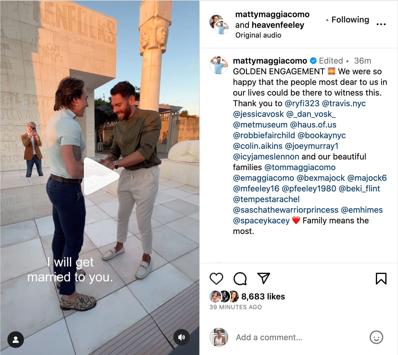 Peloton Instructor Matty Maggiacomo is Engaged to Evan Feeley - Peloton ...