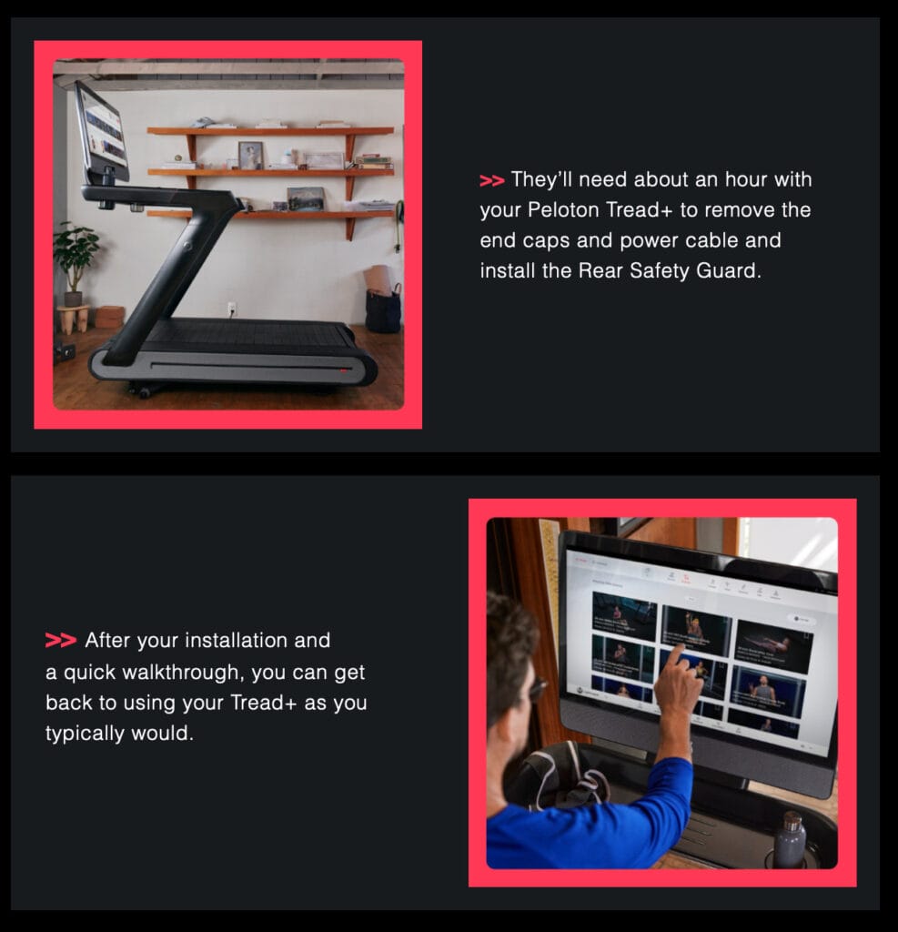 Peloton Tread+ Rear Guard Installations Starting for Current Owners ...