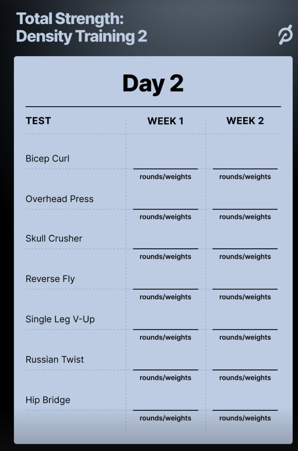 Total Strength: Density Training 2 strength program by Andy Speer released on Peloton as a ...