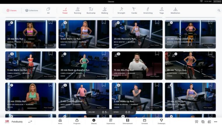 New Filter to Find Running & Walking Pace Target Classes on Peloton Tread & Tread+ - Peloton Buddy