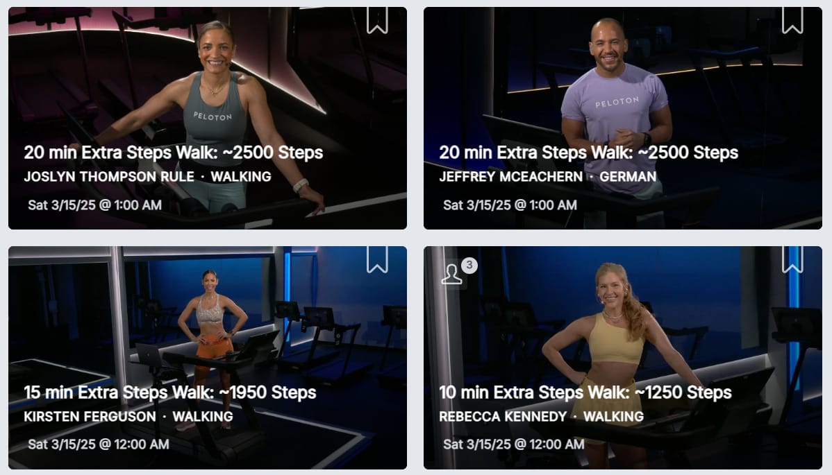 New Class Type: Peloton “Extra Steps” Walking Classes & Collection ...