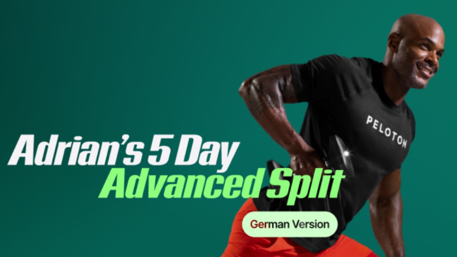 Adrian Williams' Advanced 5 Day Split Strength Program (in German) - Peloton Buddy