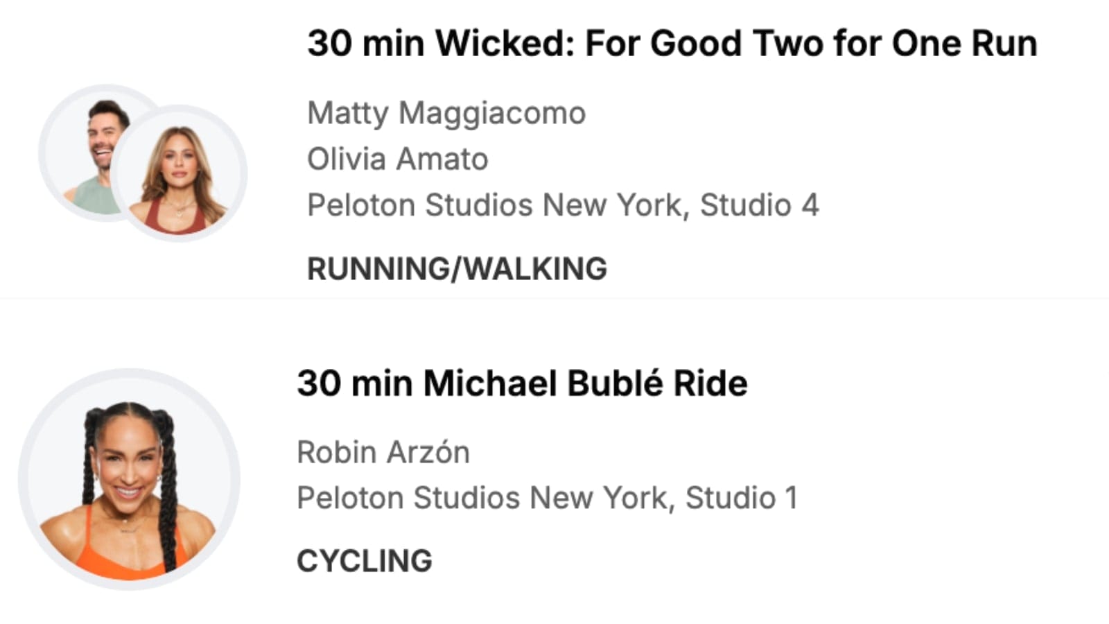 Peloton’s December 2025 Artist Series Classes To Feature Wicked: For ...